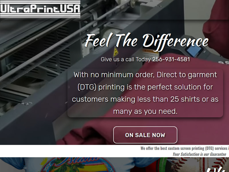 UltraPrint USA DTG Screen Printing
